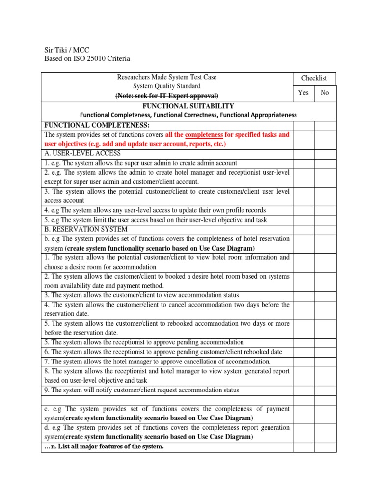 Sample Test Case Functionality Compatibility Usability Portability | PDF
