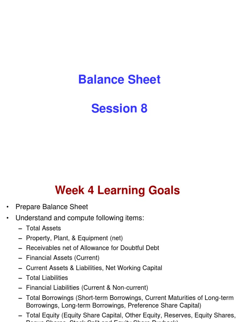 Balance Sheet s8 Shared 2021 | PDF | Balance Sheet | Equity (Finance)