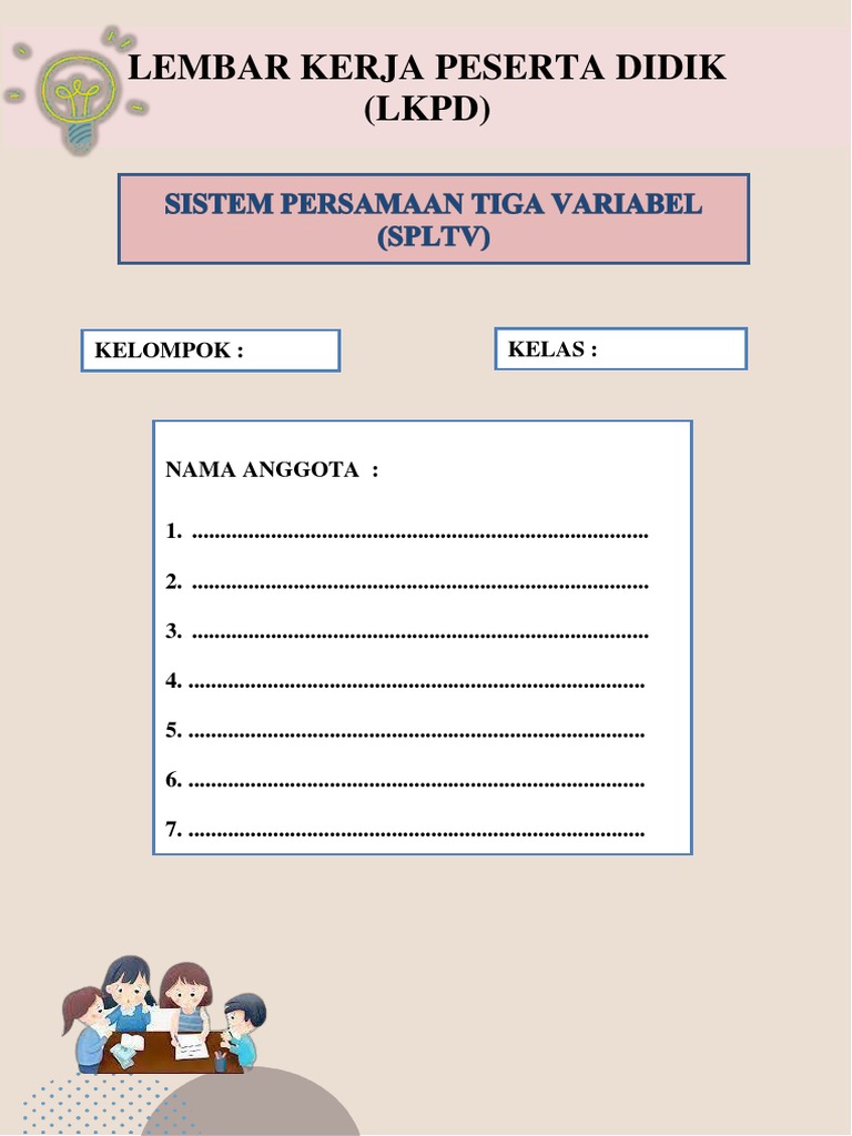 LKPD SPLTV | PDF