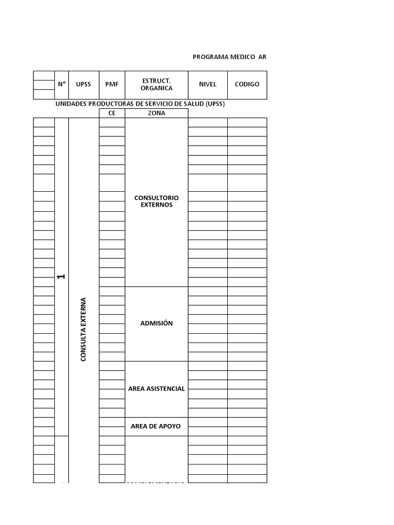 Programa Medico Arquitectonico Normado... | PDF | Medicina CLINICA ...