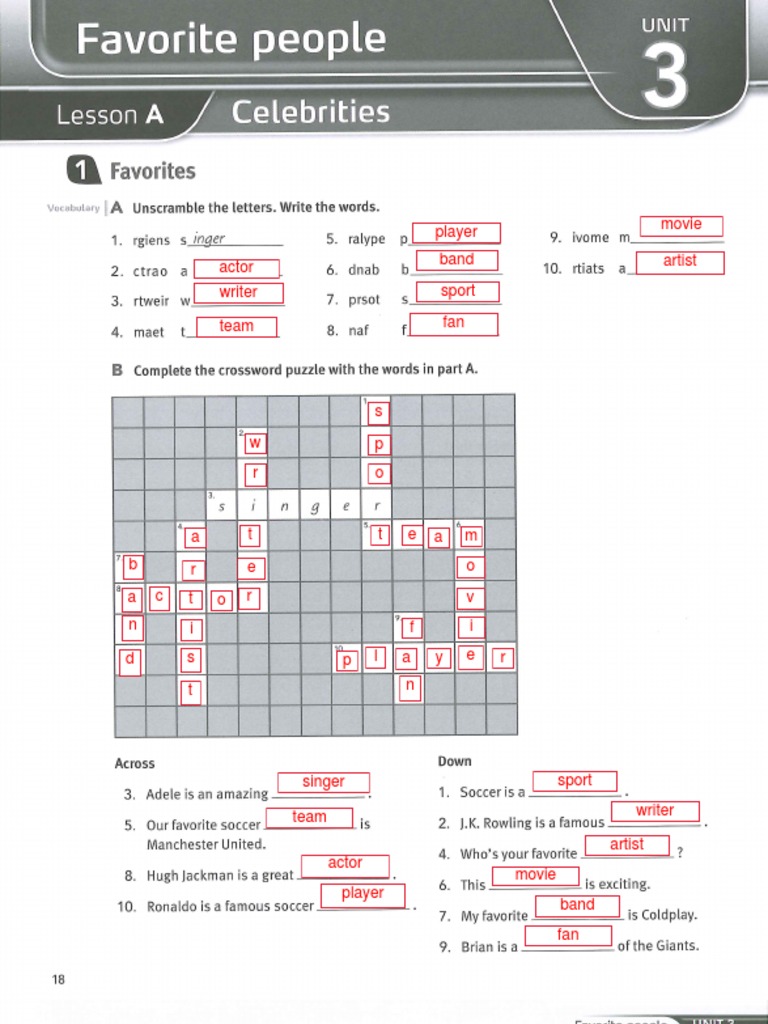 Workbook Unit 3 | PDF