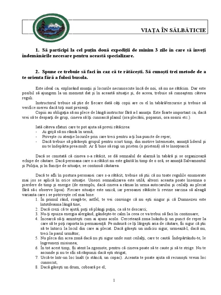 Viata in Salbaticie | PDF