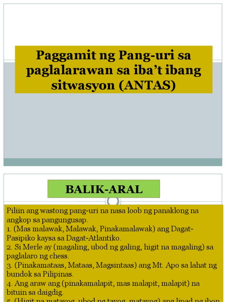 Filipino 6 Week 2 Day 2 | PDF