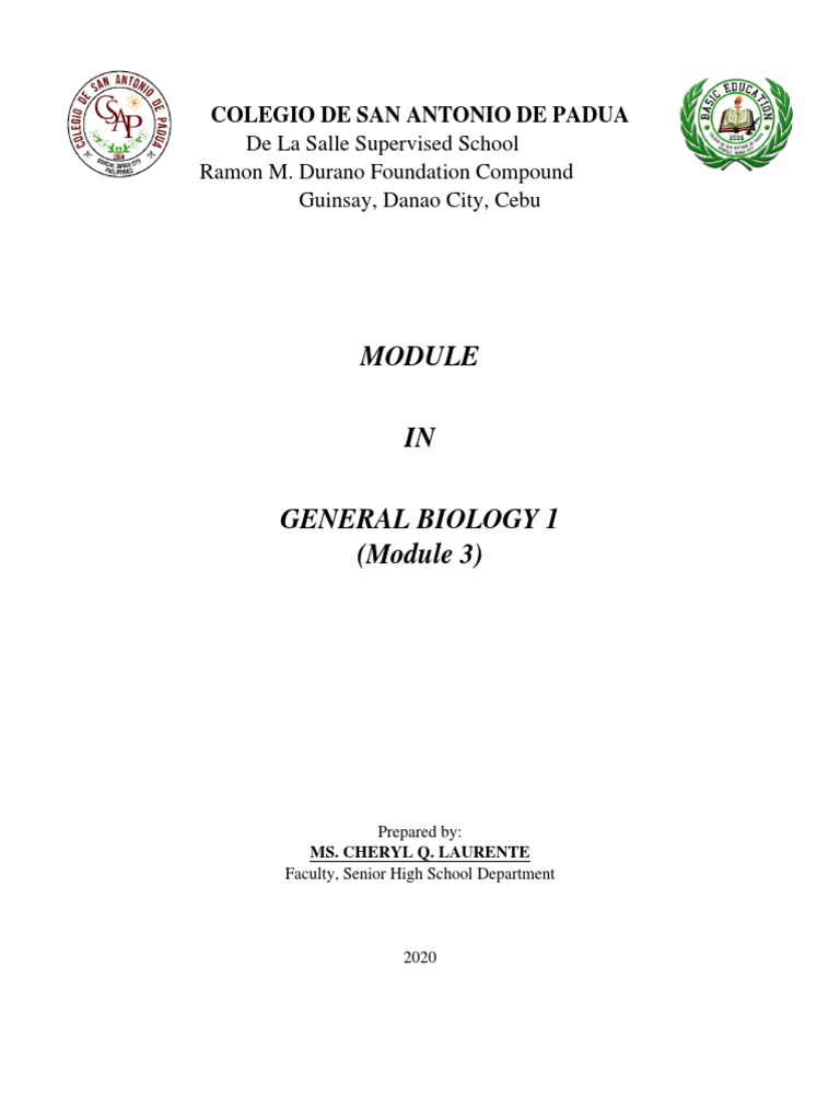 General Biology 1: Module 3 - Photosynthesis | PDF | Photosynthesis | Redox