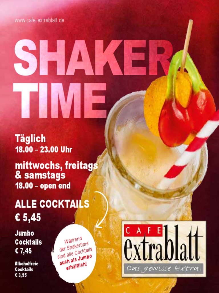 Cafe Extrablatt Oldenburg Cocktails | PDF