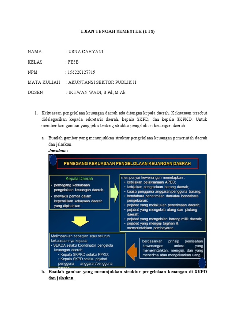 Jawaban Uts Asp Ii - Khairul Watoni Suhayatman - 5a | PDF