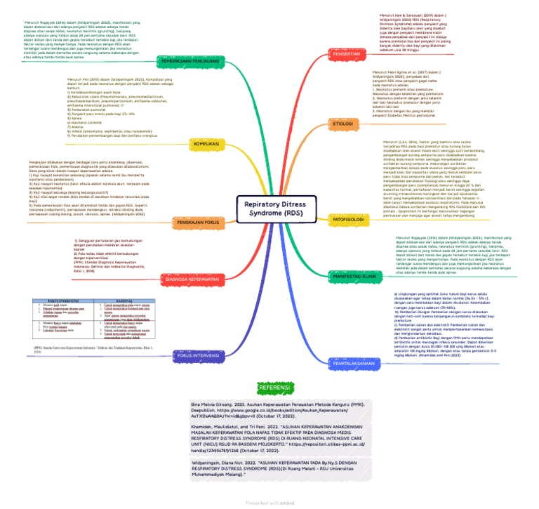 G2A021190 - MOCH RIDWAN - MIND MAP Repiratory Ditress Syndrome (RDS) | PDF