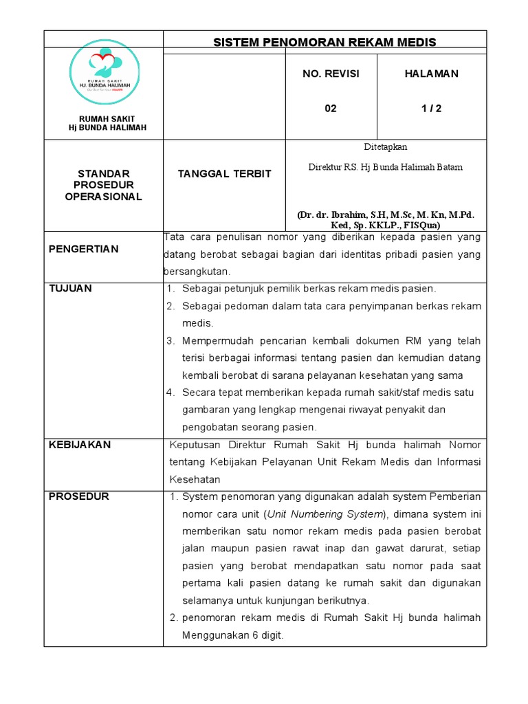 SPO Sistem Penomoran | PDF