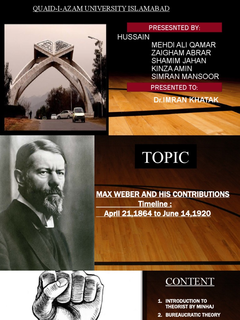 Max Weber and his Bureaucratic Theory | PDF | Bureaucracy | Max Weber