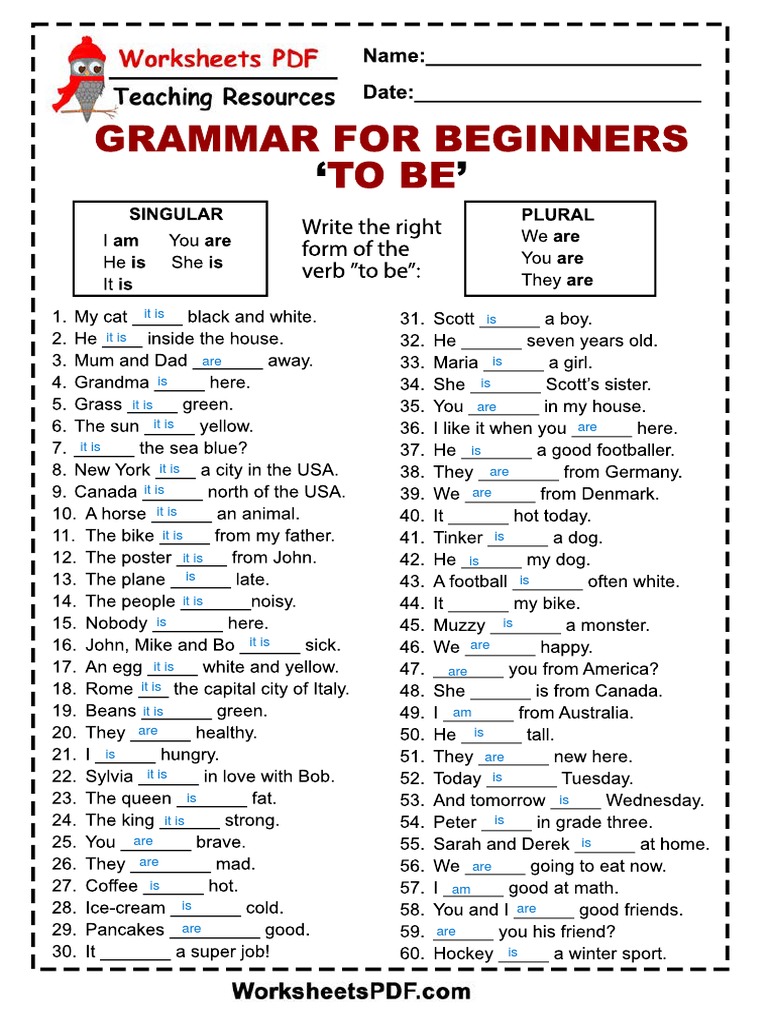Verb To Be | PDF