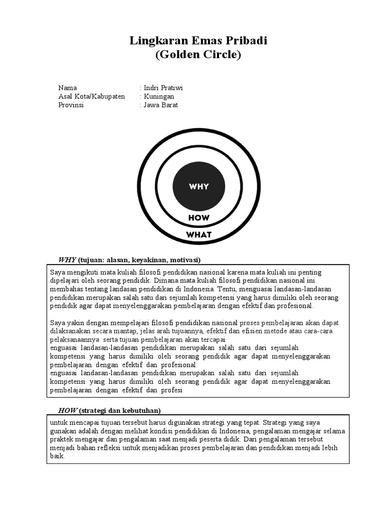 Golden Circle - Filosofi Pendidikan Nasional | PDF