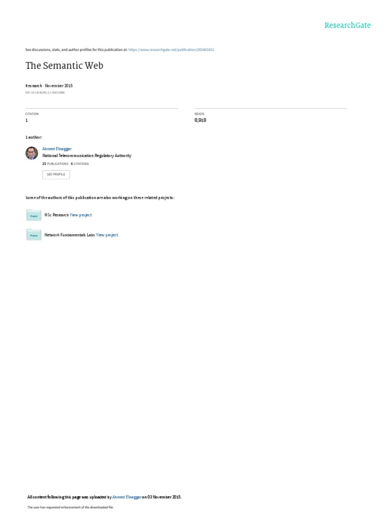 What Is The Semantic Web | PDF | Resource Description Framework | Semantic Web