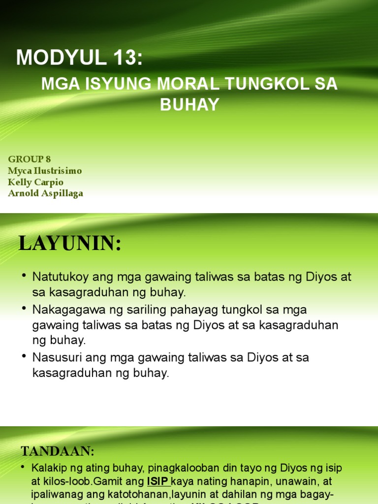 Esp 10 Module 13 Prese | PDF