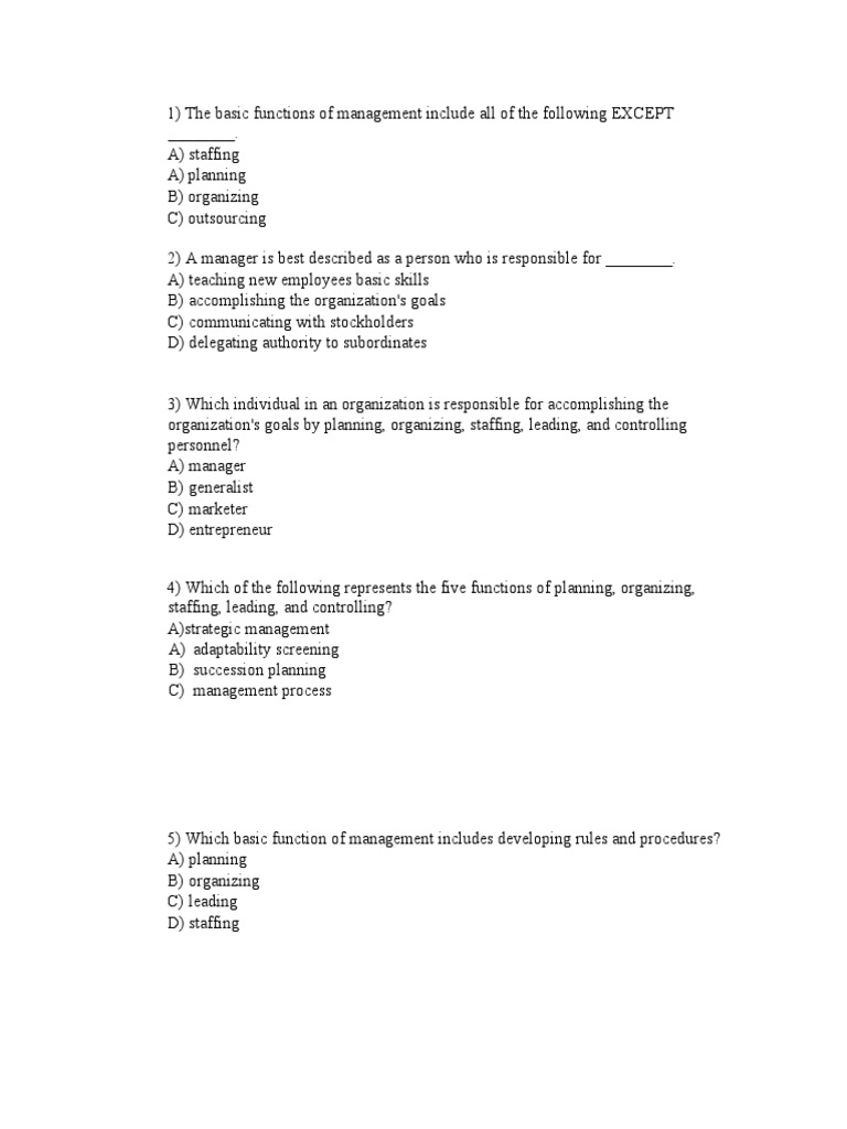 HRM Chapter 1 Practice | PDF | Human Resource Management | Human Resources