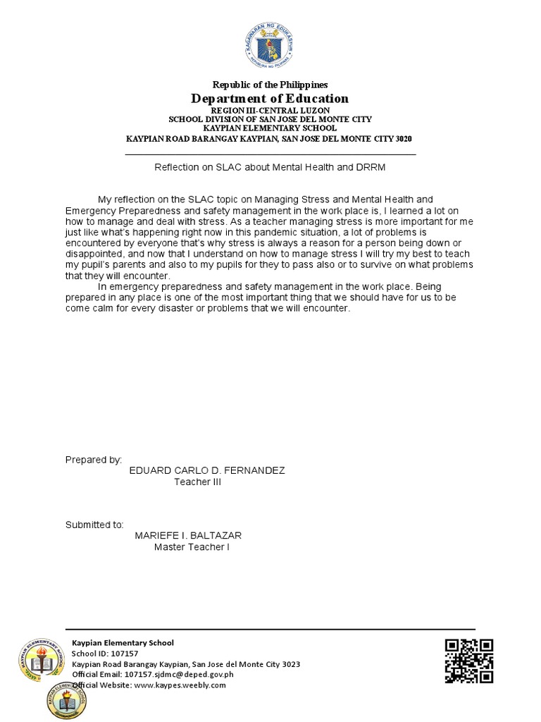 Reflection On Slac | PDF