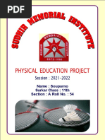 Badminton Sports Project | PDF | Racquet Sports | Athletic Sports
