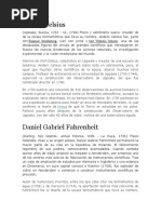 Biografía de Daniel Gabriel Fahrenheit | PDF | Historia