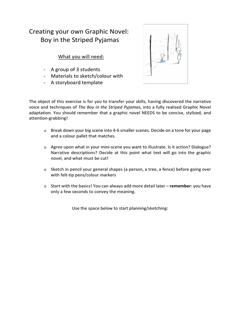 Creating Your Own Graphic Novel Worksheet Pdf