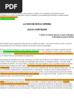 LA NOCHE BOCA ARRIBA. Julio Cortázar | PDF