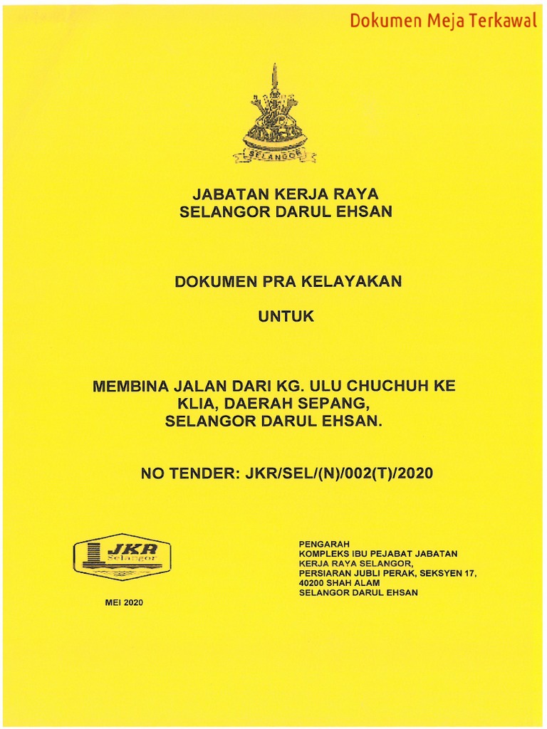 JKR - Document Pra Kelayakan | PDF