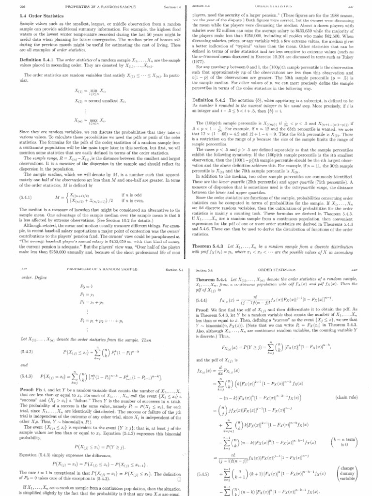 More On Order Statistics Pdf