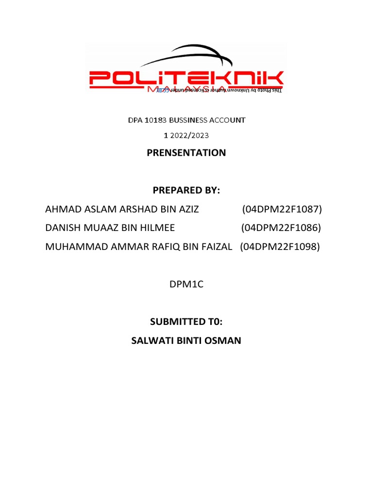 Dpa 10183 Bussiness Accounting | PDF