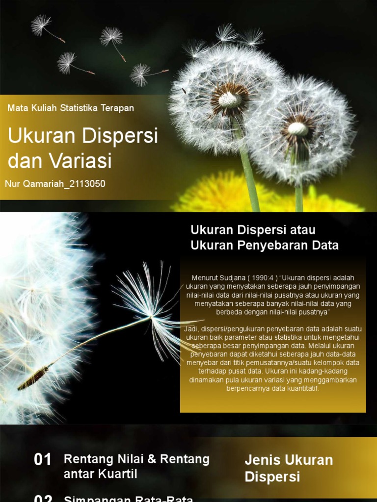 Ukuran Dispersi Dan Variasi | PDF