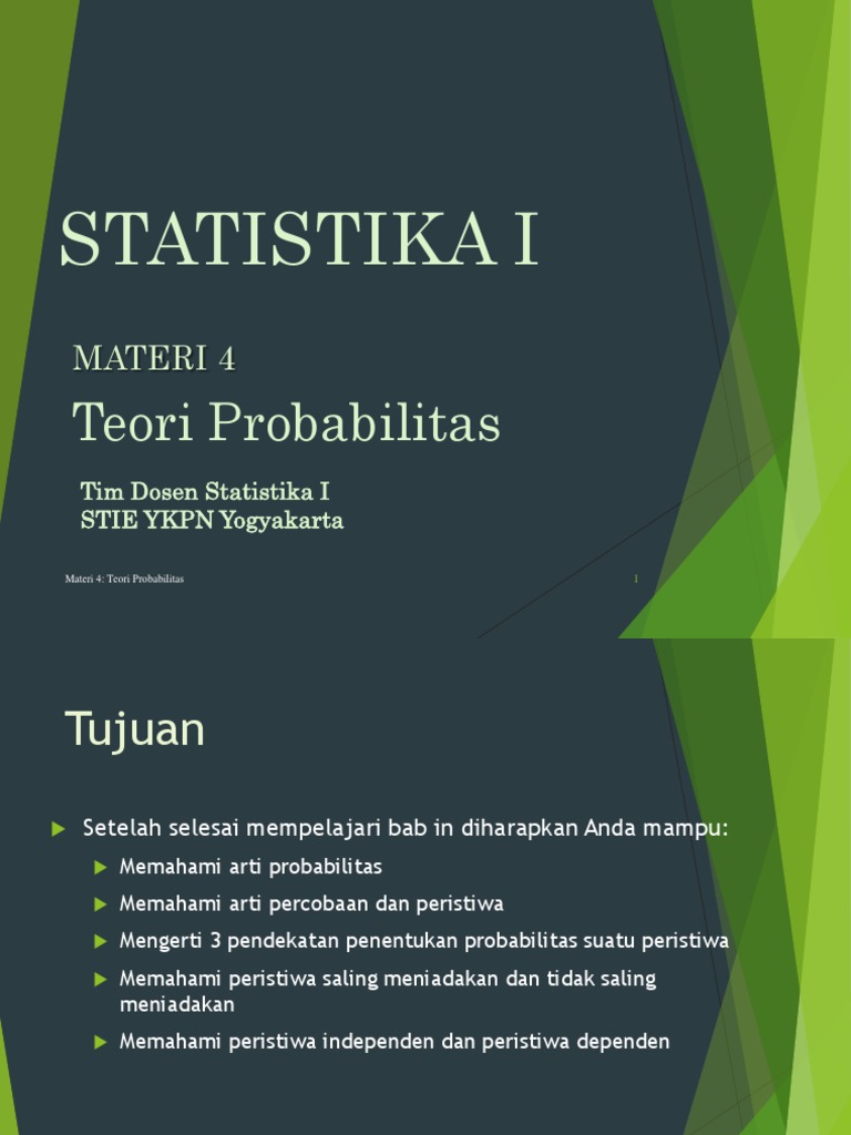 Materi 4 Konsep Probabilitas 2022 | PDF