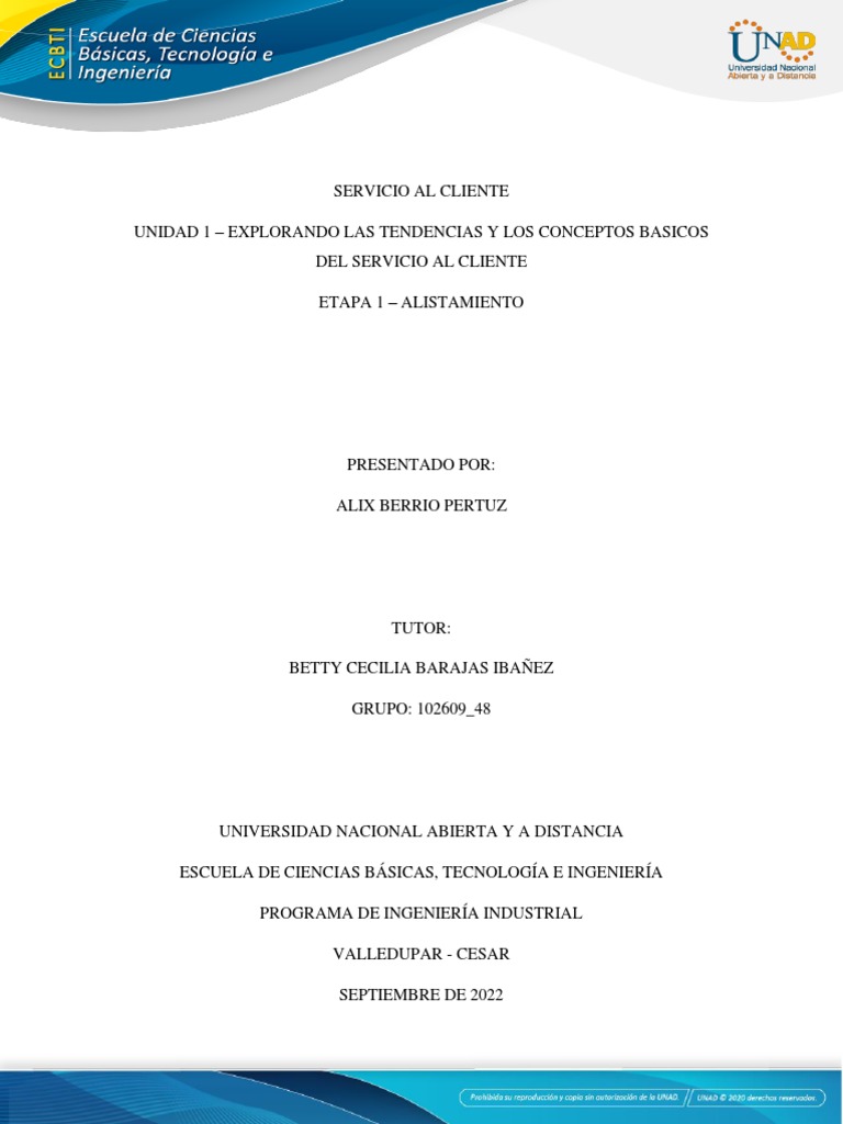 Servicio Al Cliente Tarea 1 | PDF | Cliente | Servicio al Cliente