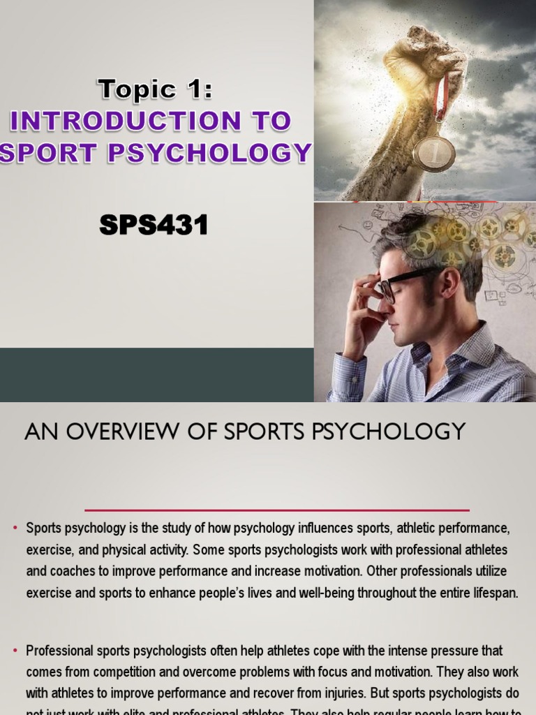 T1 Introduction To Psychology and Sport Psychology | PDF | Psychology ...