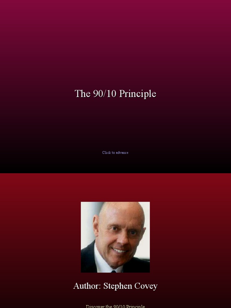 90 10 Principle | PDF
