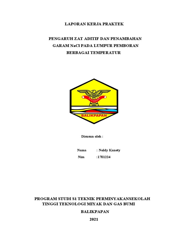 Pengaruh NaCl pada Lumpur Pemboran | PDF