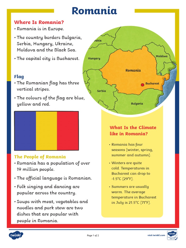 Where Is Romania?: The People of Romania | PDF | Romania | Danube