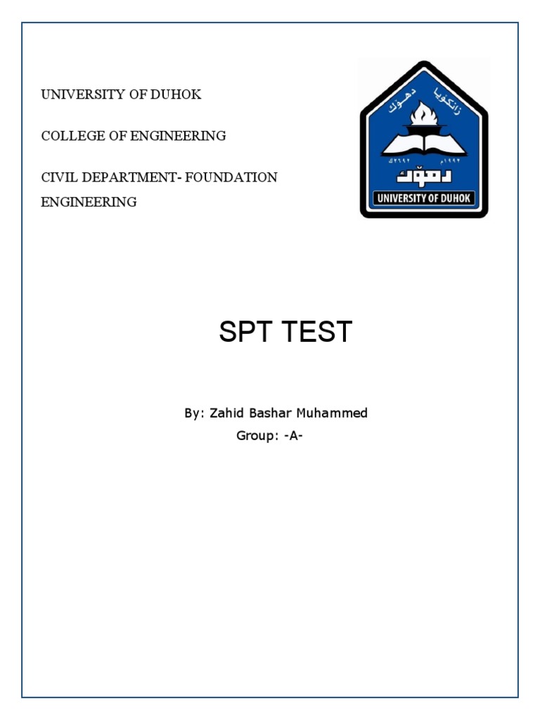 Standard Penetration Test | PDF | Civil Engineering