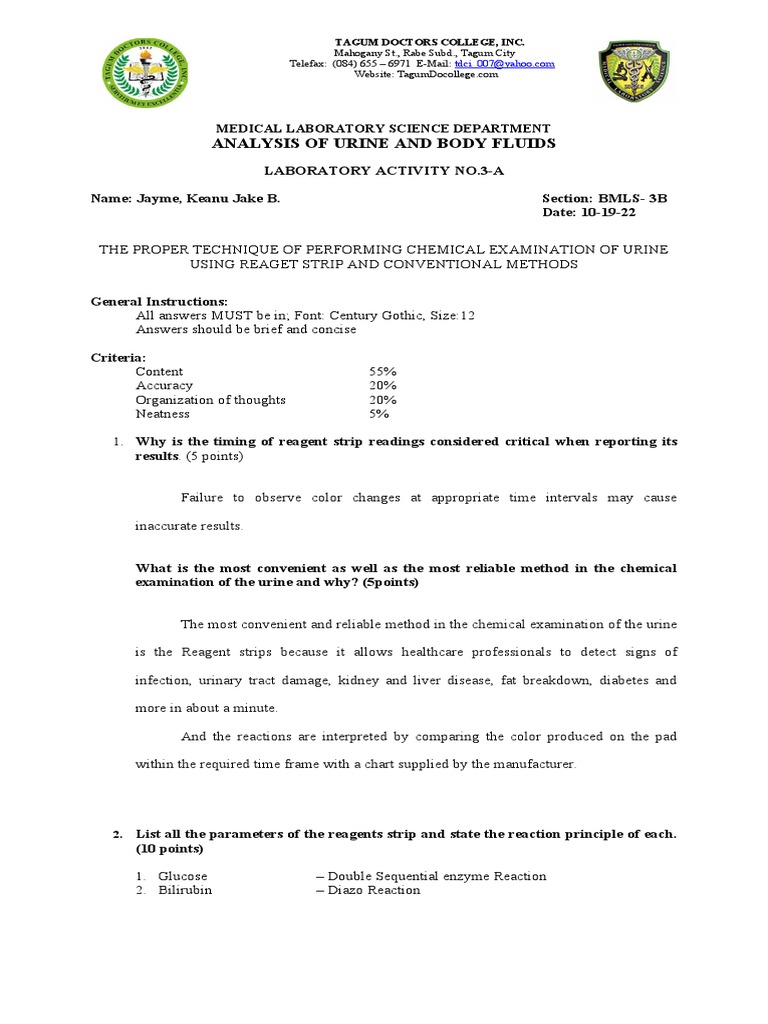 Laboratory Activity 3a Pdf
