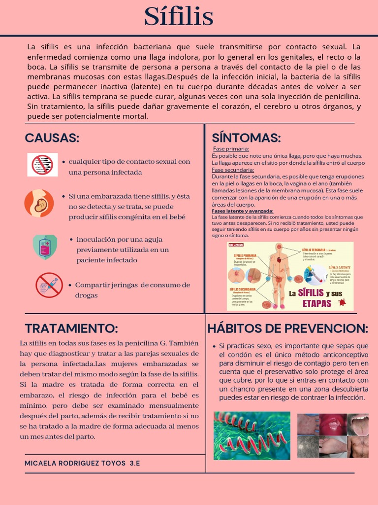 Sífilis | PDF | Especialidades Medicas | Medicina CLINICA