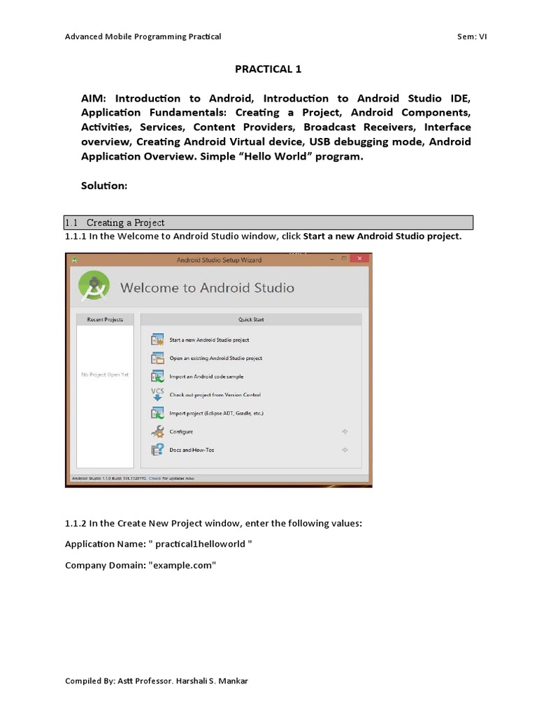 AMP Practical Manual | PDF | Android (Operating System) | Coffee