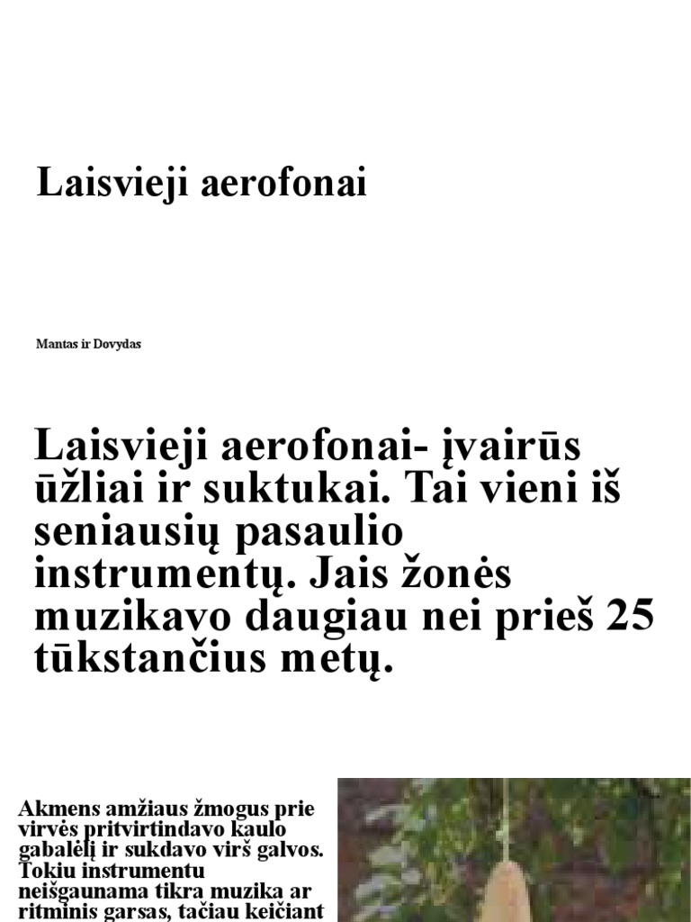 Laisvieji Aerofonai | PDF