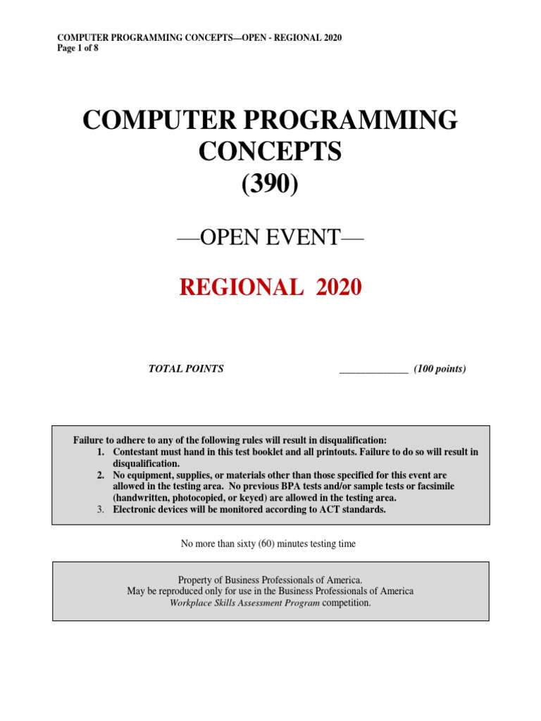 390 - Computer Programming Concepts (Open) - R - 2020 | PDF ... 390 - Computer Programming Concepts (Open) - R - 2020 | PDF ...