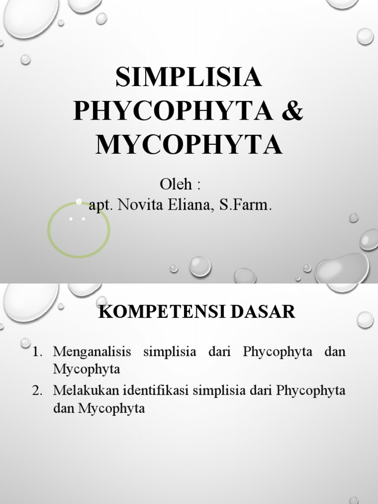 Phycophyta Dan Mycophyta | PDF
