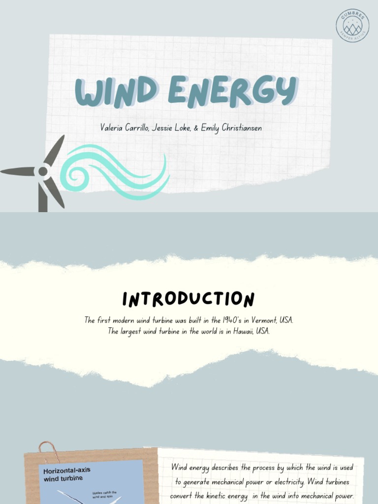 Energy Resources Wind | PDF | Wind Power | Wind Turbine