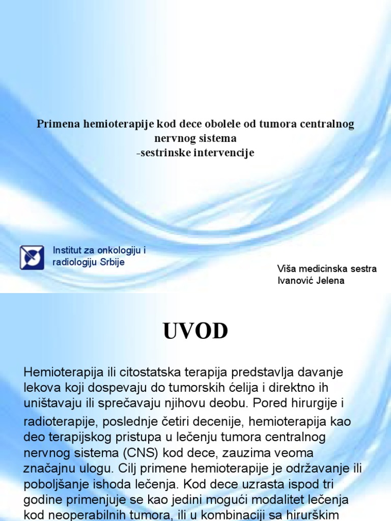 Primena HT Kod Tumora CNS | PDF