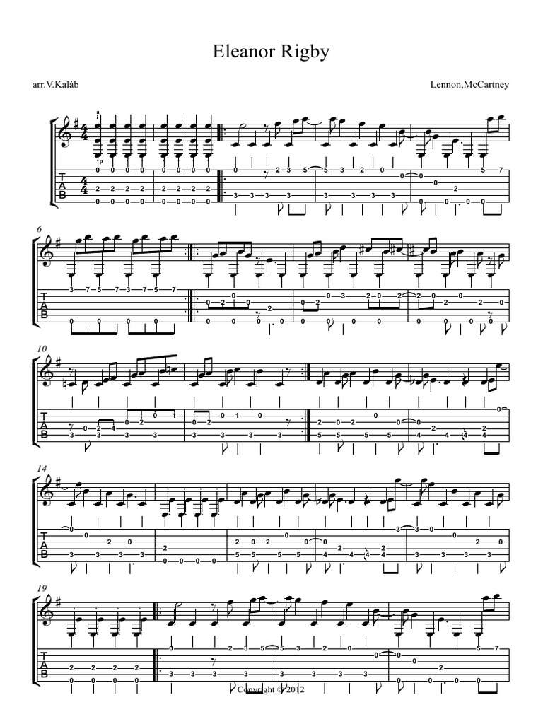 Eleanor Rigby - Full Score | PDF