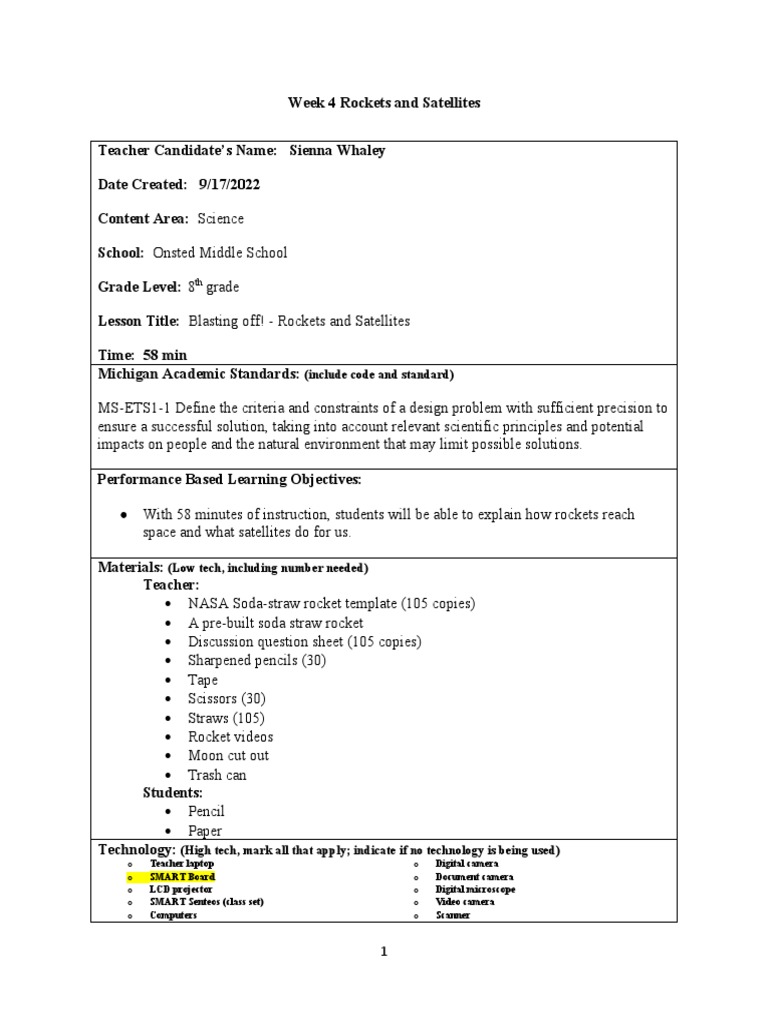 8th Grade Rockets and Satelites | PDF | Eclipse | Rocket