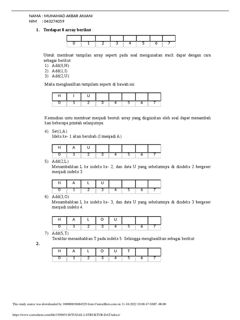 Tugas 2 Struktur Data | PDF