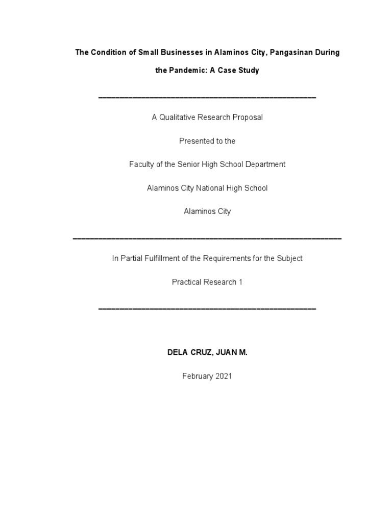 Research Manuscript Chapter 1 3 - Sample | PDF