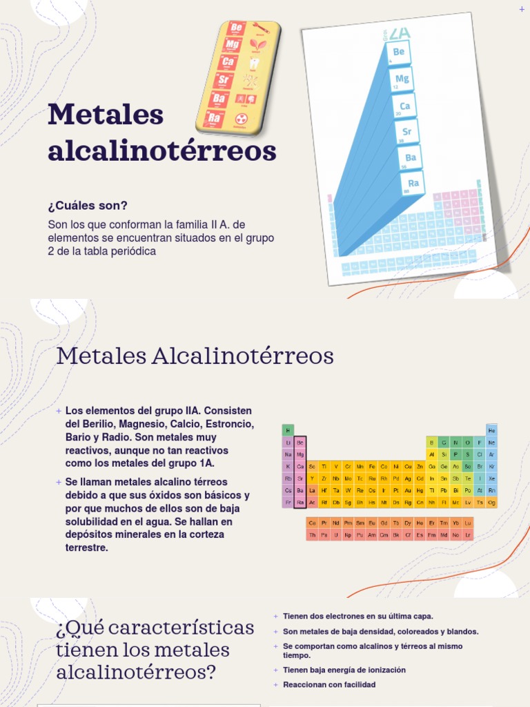 Exposicion de Metales Alcalinoterreos | PDF | Rieles | Elementos químicos