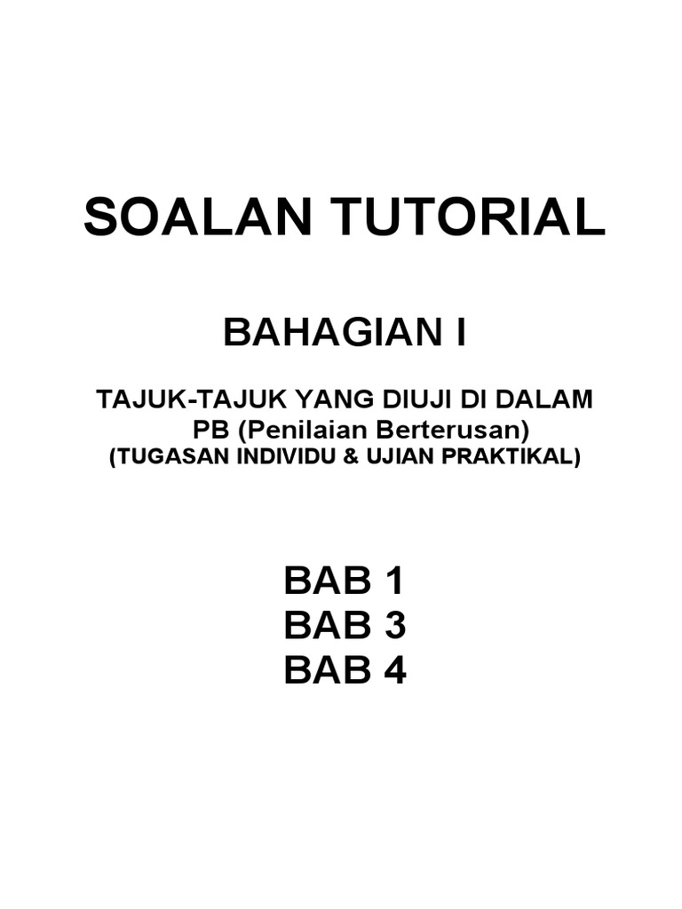 3 Ap015 Kompilasi Soalan Tutorial 7 Ogos 20212022 | PDF