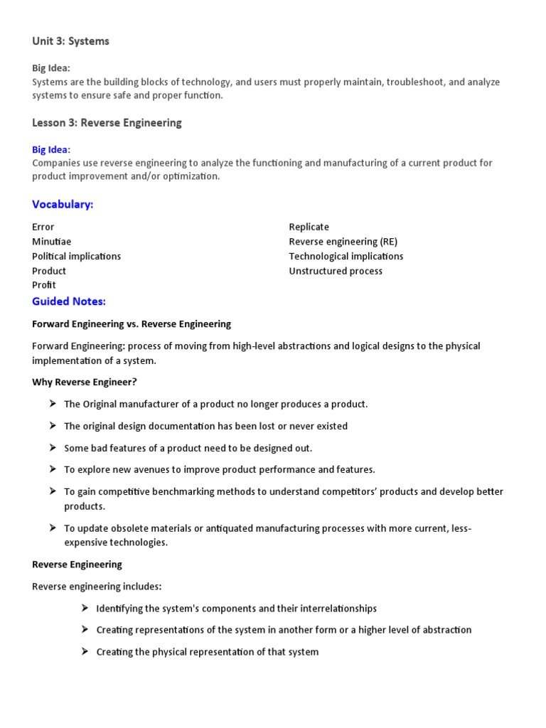 Unit 3 Lesson 3 Notes | PDF