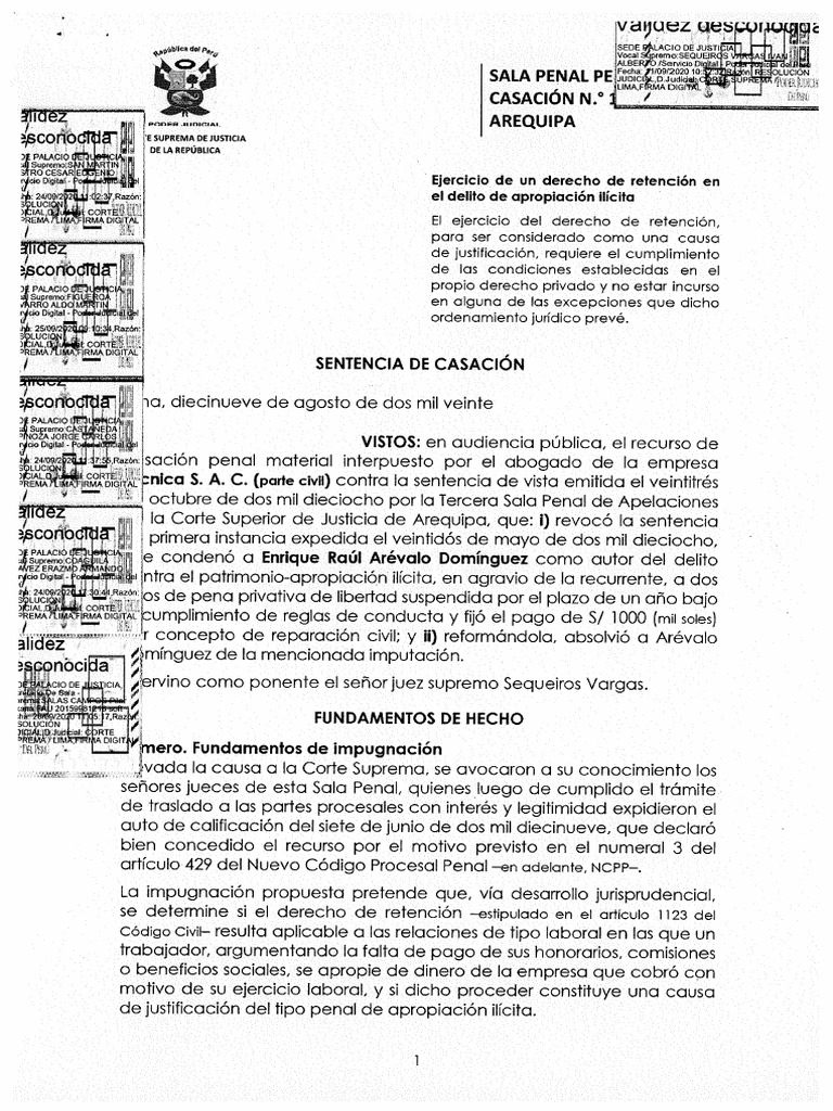 SPP RC 1885 2018 Arequipa | PDF